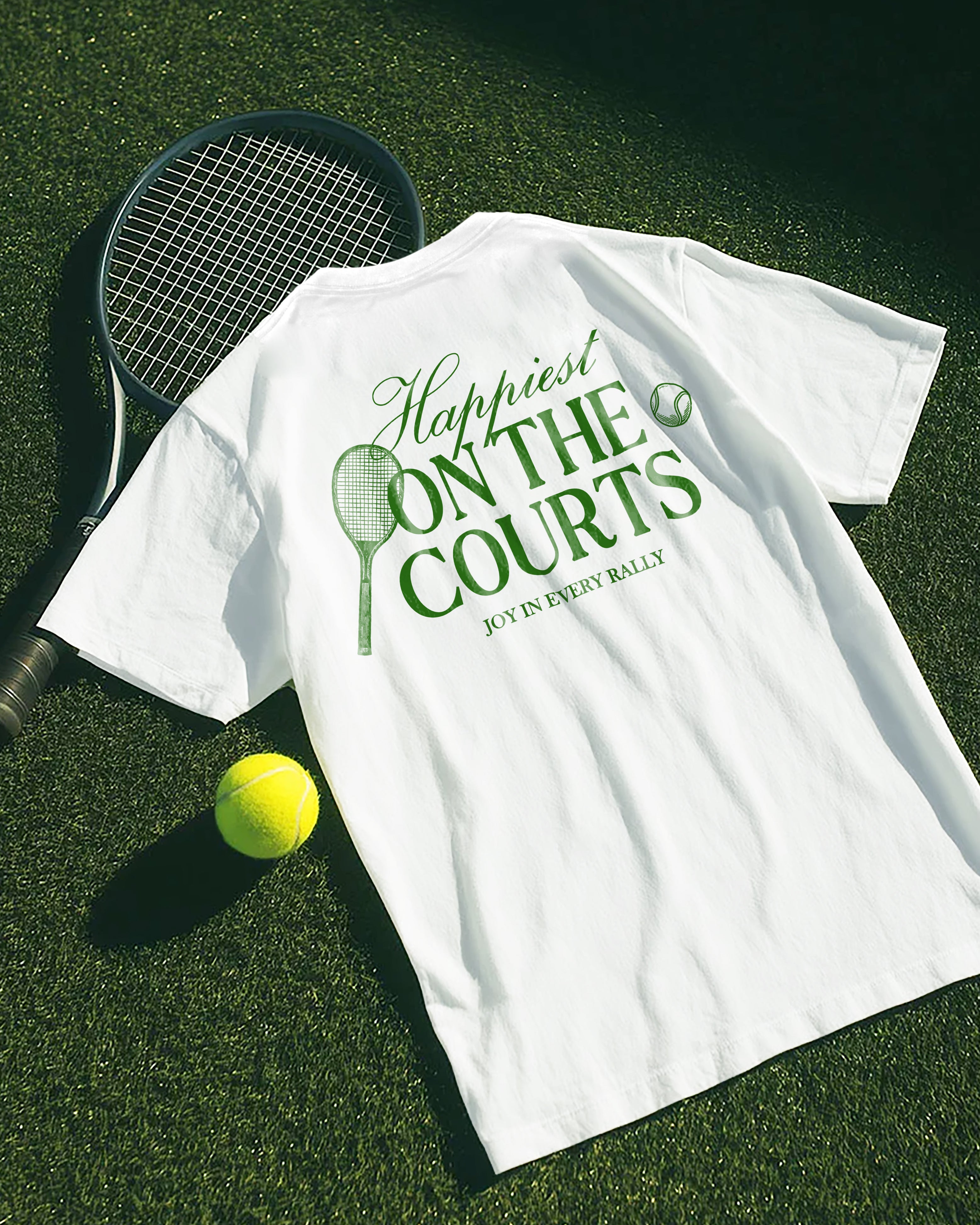 Happiest On The Courts Graphic T-Shirt | The Thread Dept – TheThreadDept